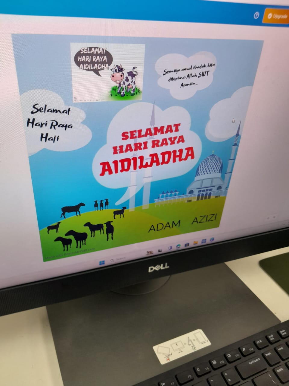 KELAS ICT – MULTIMEDIA (Poster Hari Raya) – NADI Felda Krau 1