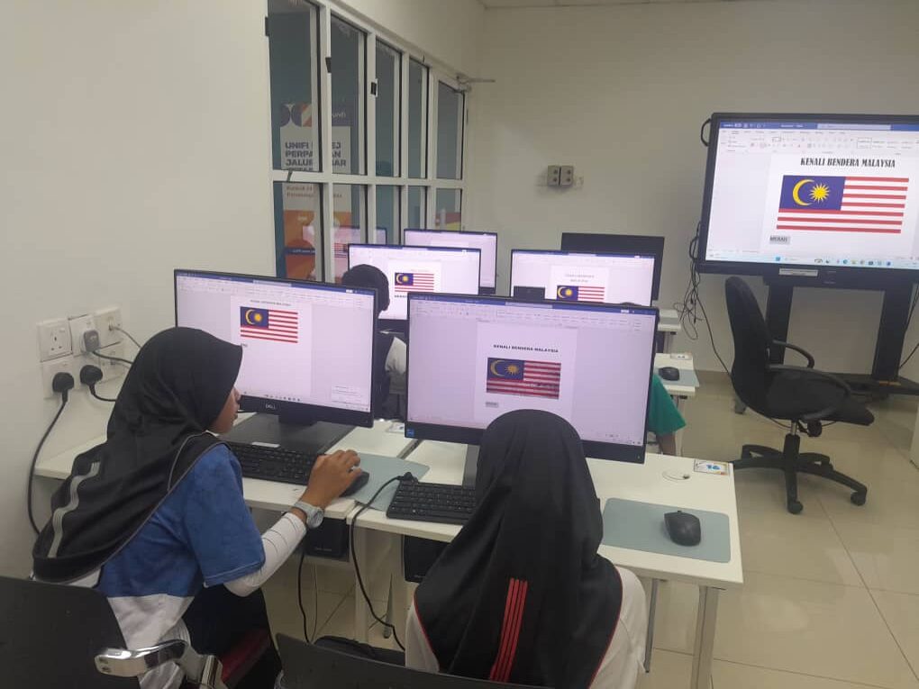 KELAS ICT – MS.WORD (Kenali Bendera Malaysia) – NADI Felda Krau 1